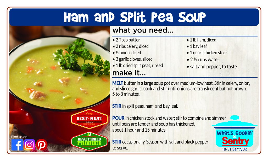 Ham and Split Pea Soup | Sentry Foods